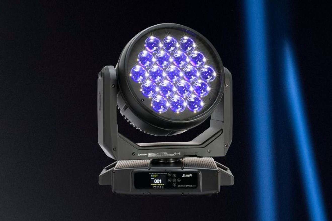Elation distribui luz LED de efeitos e wash Proteus Rayzor 1960 ...