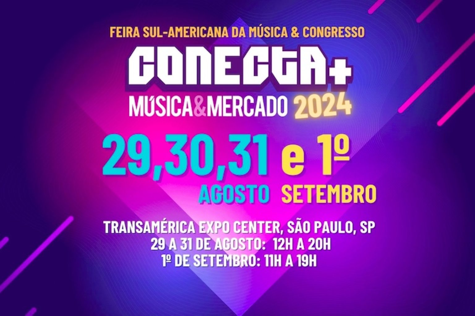 Começa HOJE! Conecta+ Música & Mercado, a maior feira de áudio ...